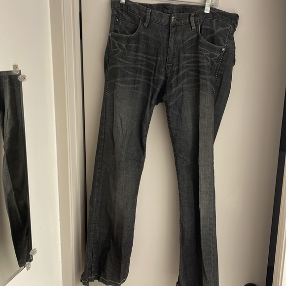 Monarch | Jeans | Rare Vintage 99s Monarch Leather And Metal Trim ...